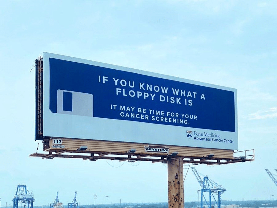 The Clever Abramson Cancer Center Billboard Reminding Boomers About ...